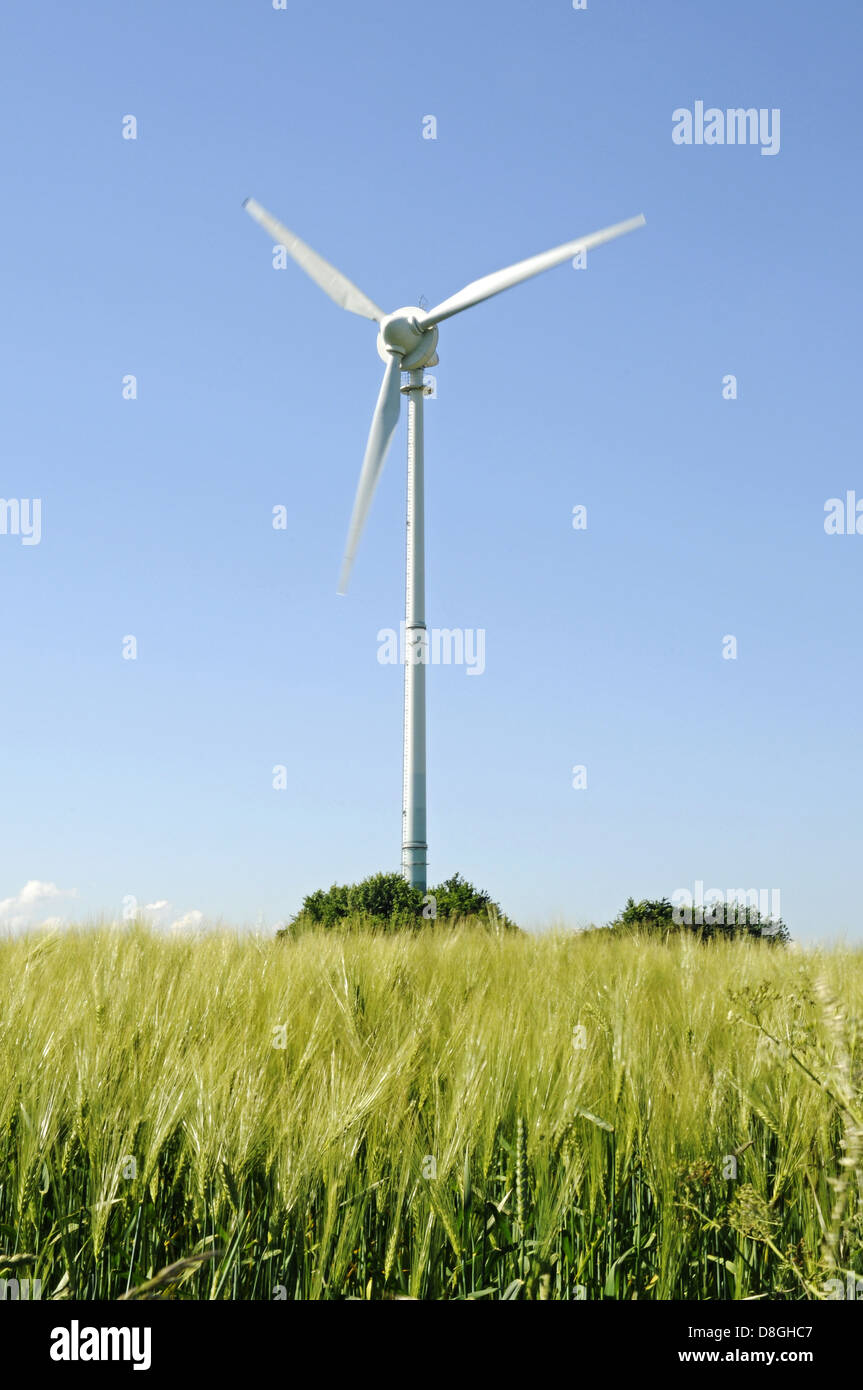 Single wind turbine Stock Photo - Alamy