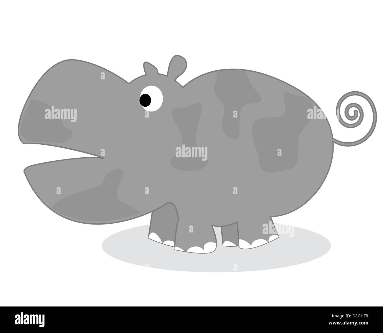 Clip art hippo Stock Photo - Alamy