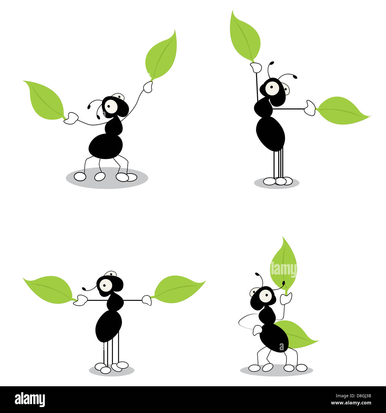 Four ants dirrecting traffic Stock Photo - Alamy