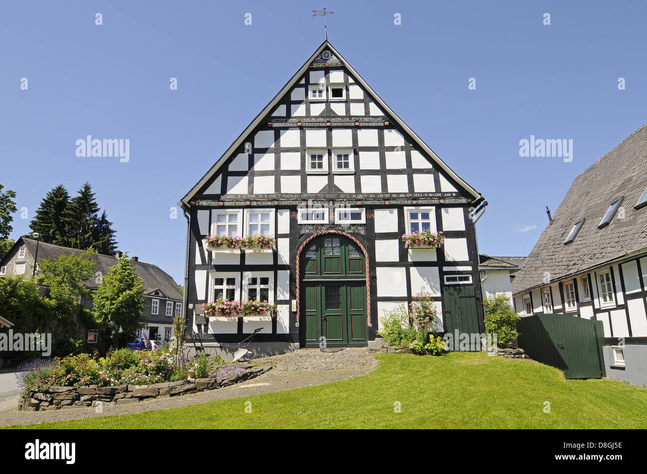 Fachwerkhaeuser Half Timbered House Facade High Resolution Stock ...