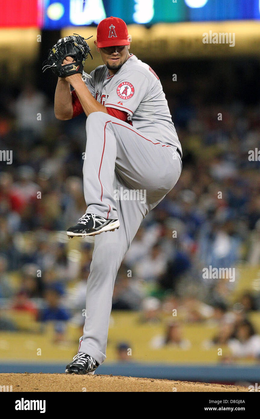 Los Angeles, California, USA. May 28, 2013. Los Angeles Angels relief ...
