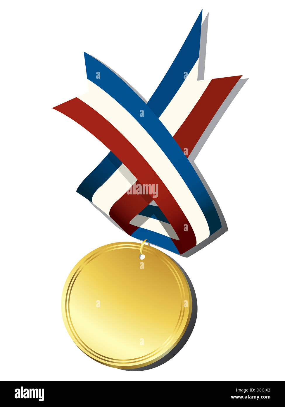 Realistic gold medal Stock Photo - Alamy