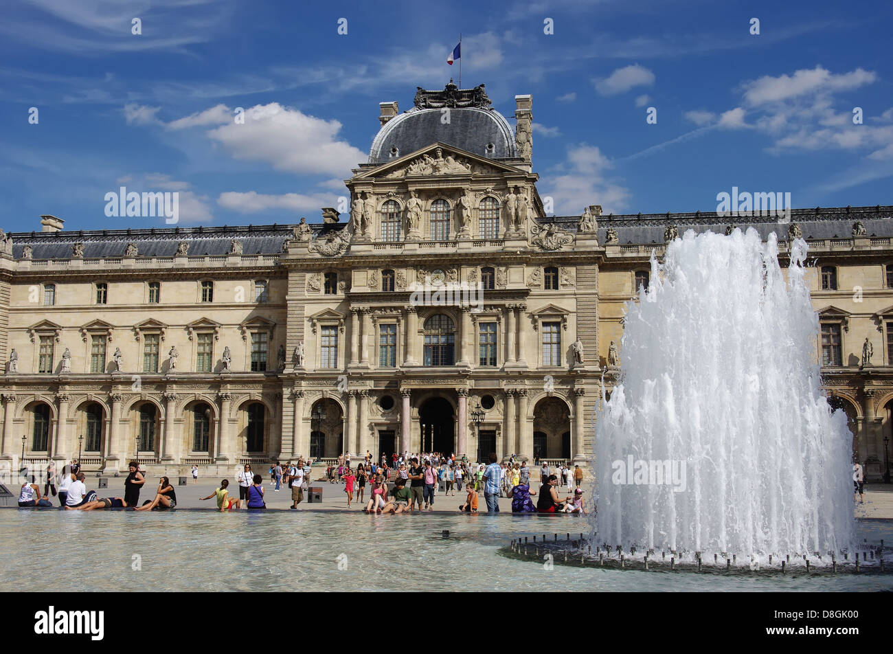 Louvre facade old hi-res stock photography and images - Alamy
