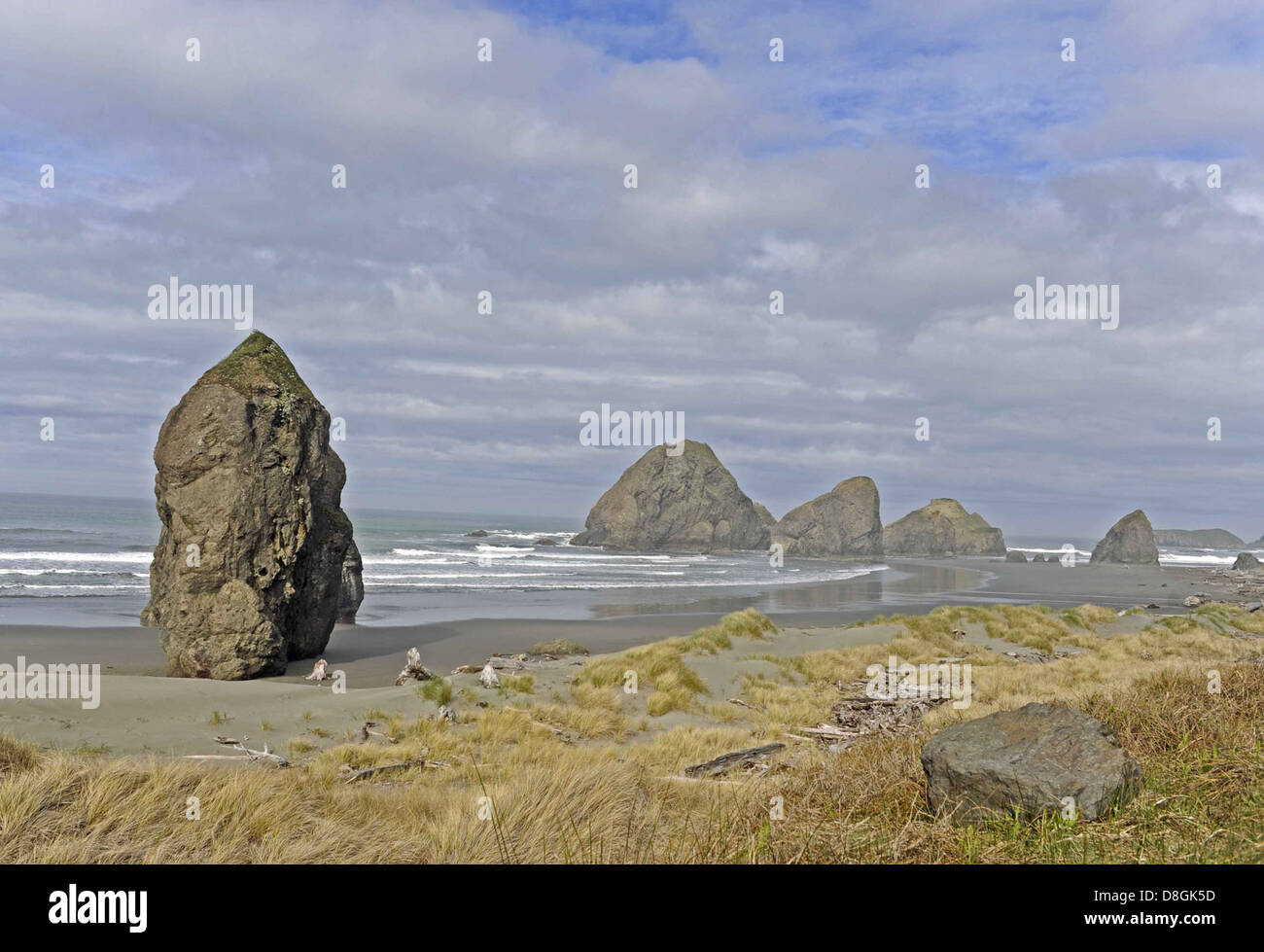 A breathtaking view of the Oregon coast, showcasing dramatic cliffs ...