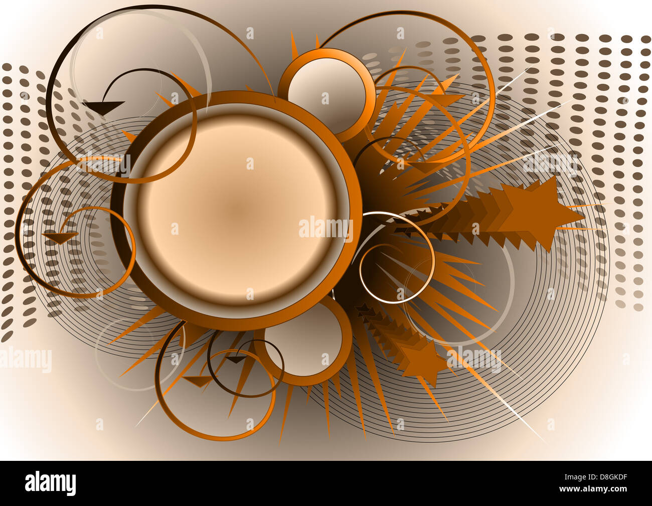 Bright banner with arrows and decor Stock Photo - Alamy