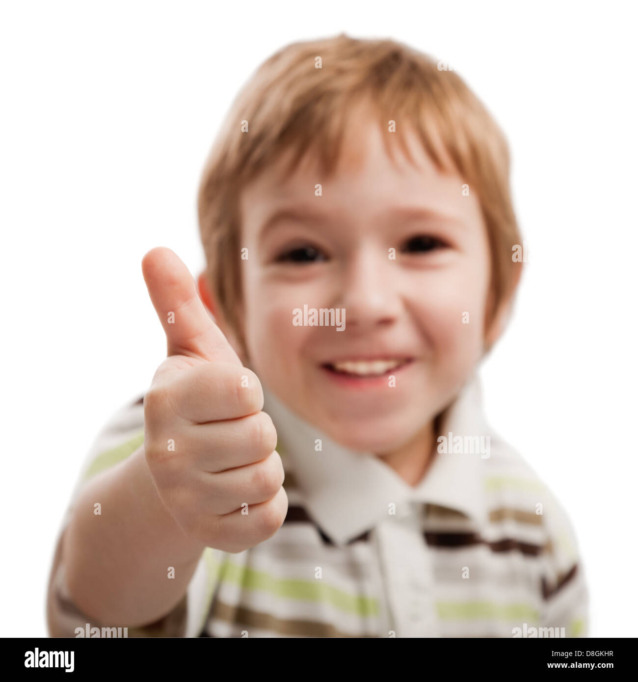 Child gesturing thumb up Stock Photo - Alamy