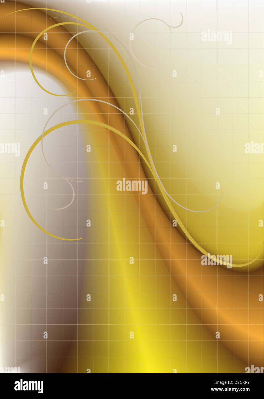 Colored wave on a yellowish-brown background Stock Photo - Alamy