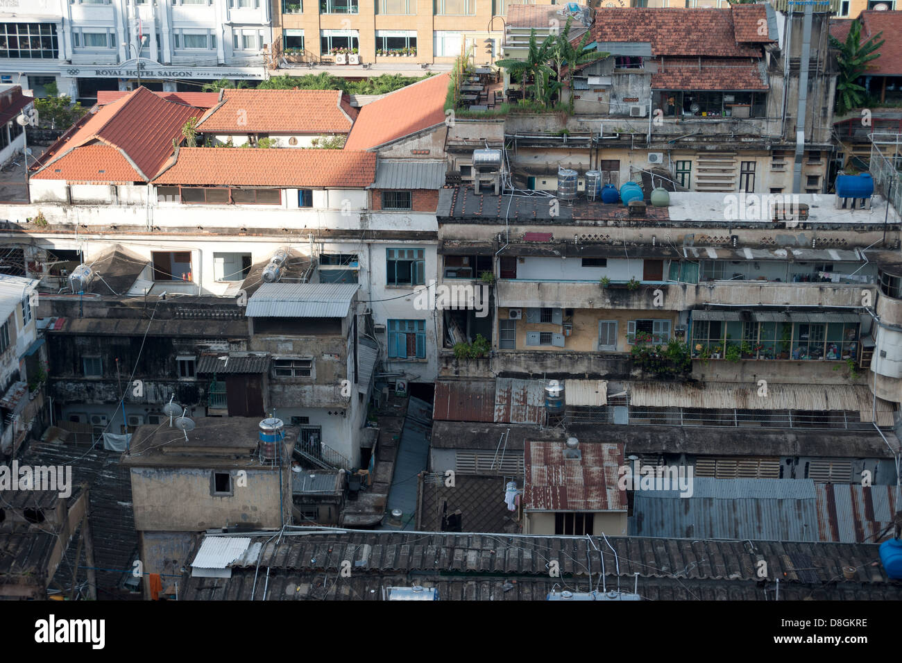 Slums in central Ho Chi Minh, Saigon, Vietnam, south east Asia Stock ...