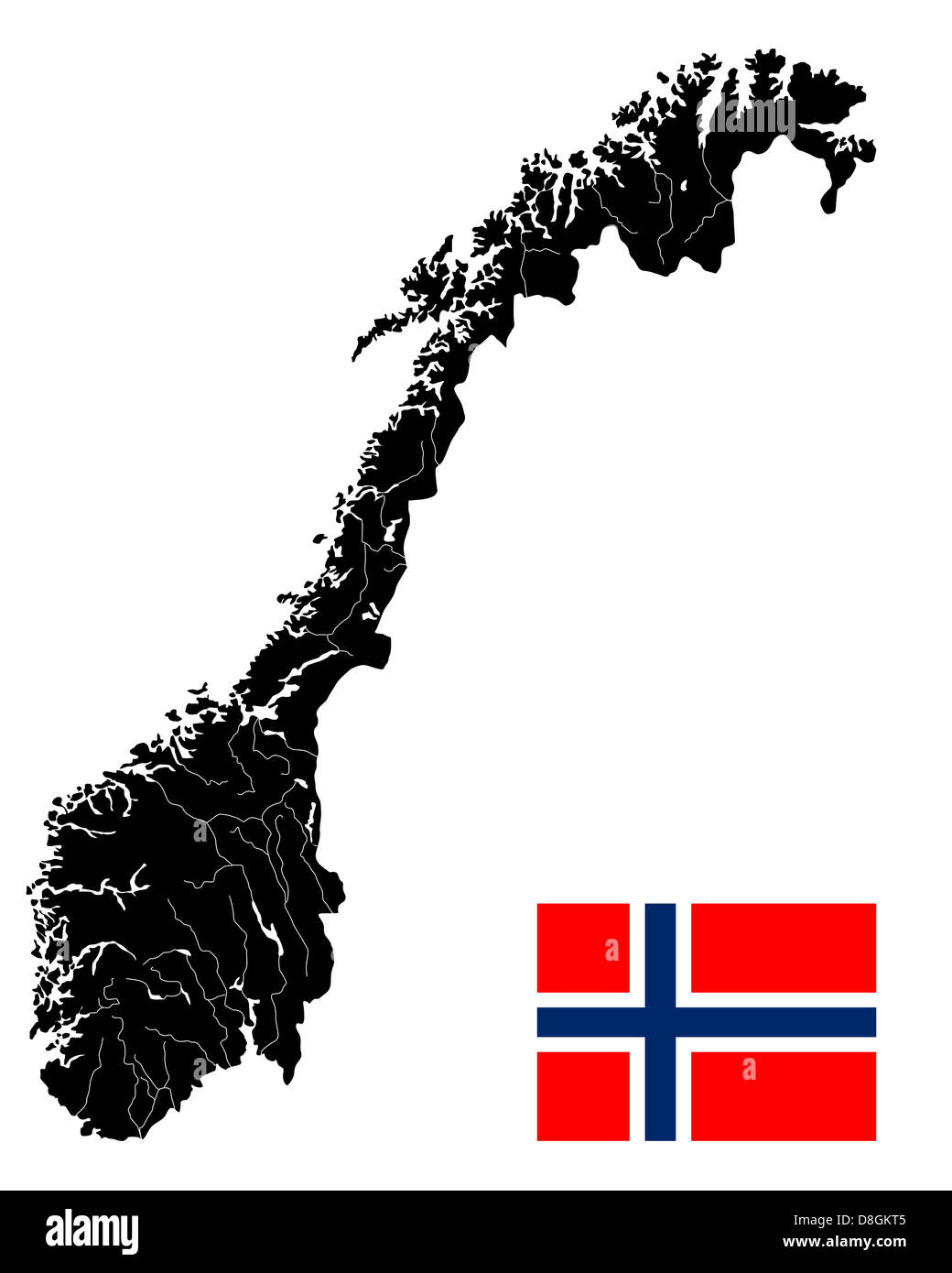 Map Norway High Resolution Stock Photography and Images - Alamy