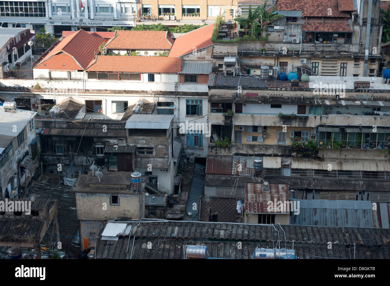 Slums in central Ho Chi Minh, Saigon, Vietnam, south east Asia Stock ...
