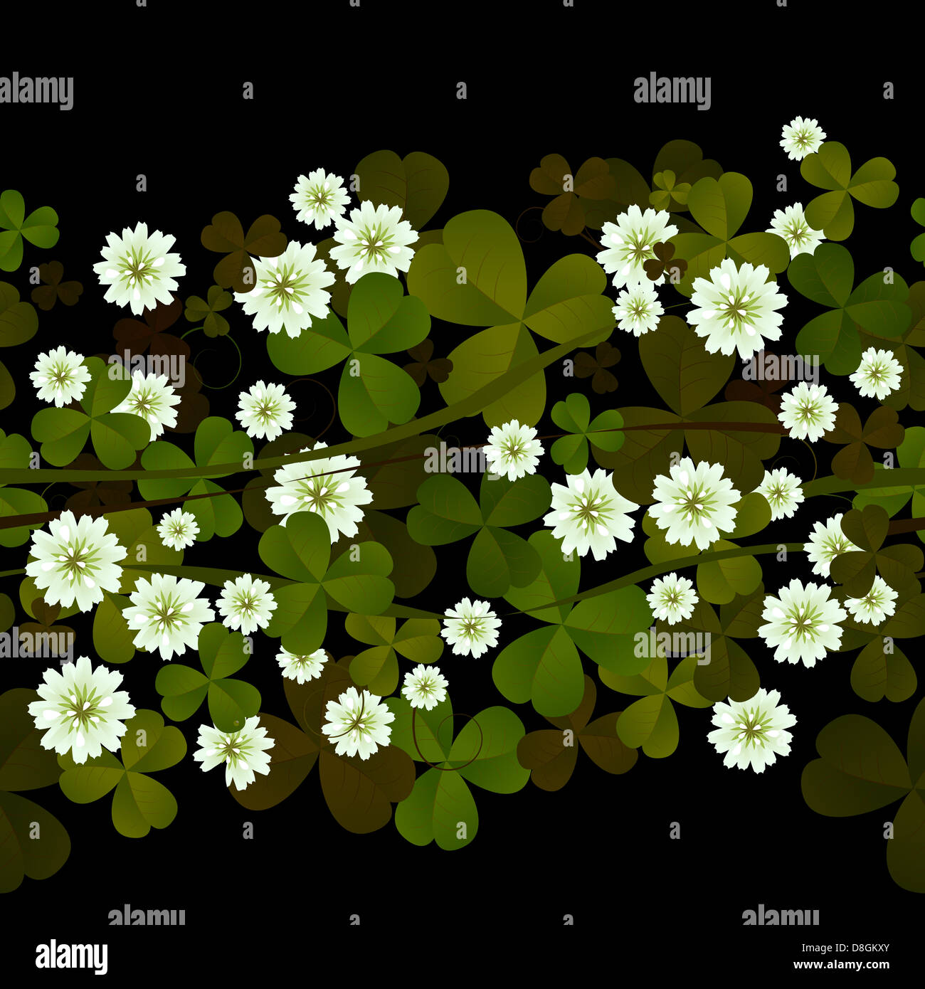 A seamless clover design Stock Photo - Alamy