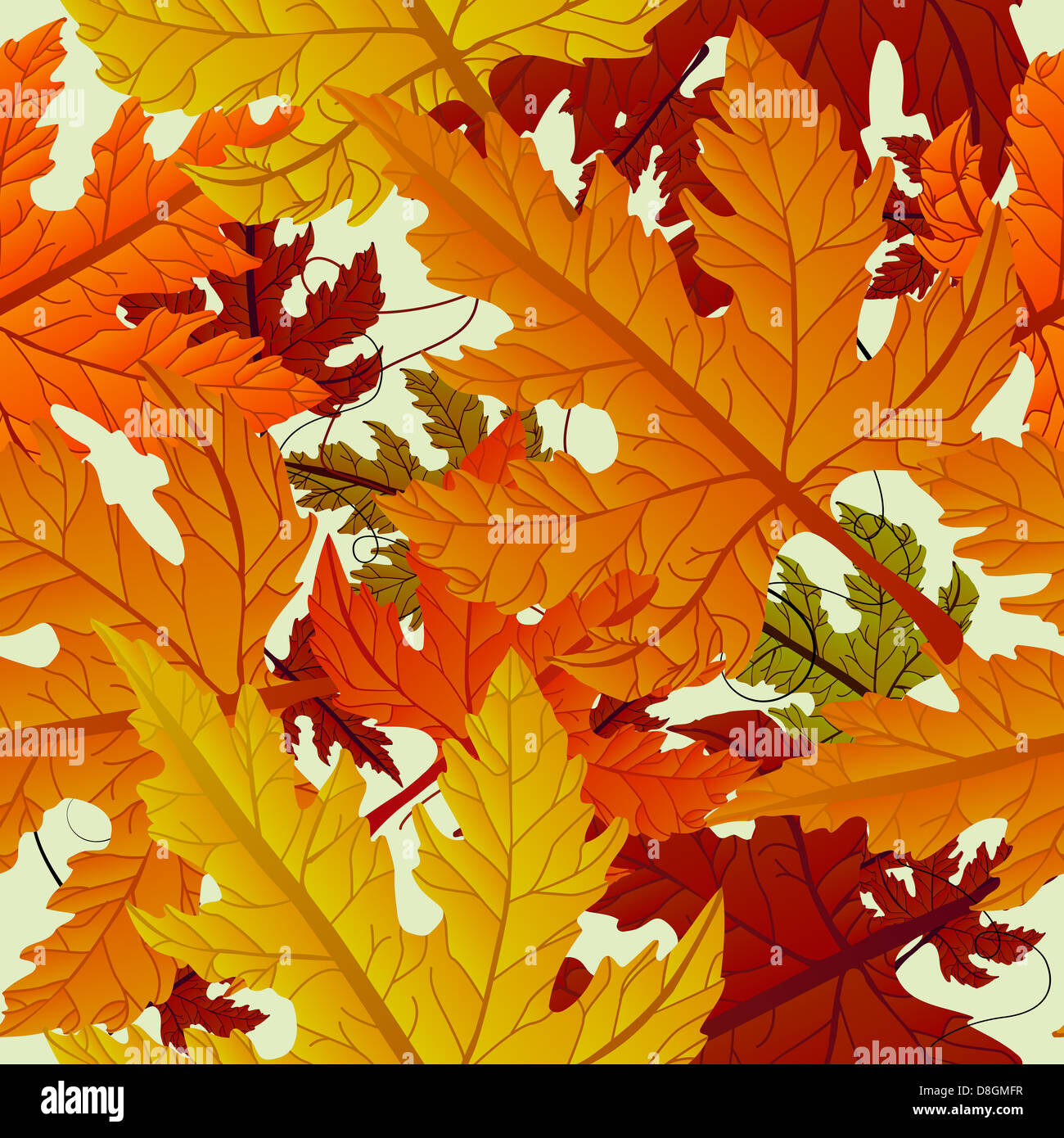 Autumn background, seamless tile with maple leaves Stock Photo - Alamy