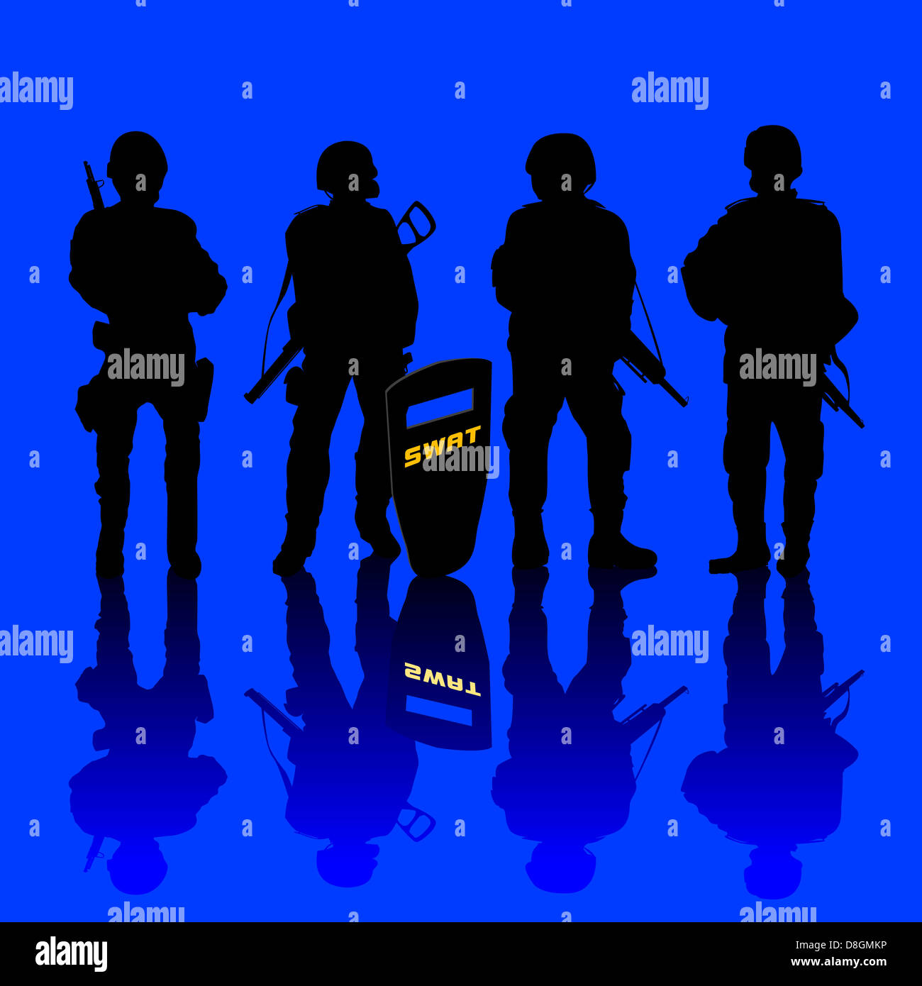 Anti terror police force Stock Photo - Alamy