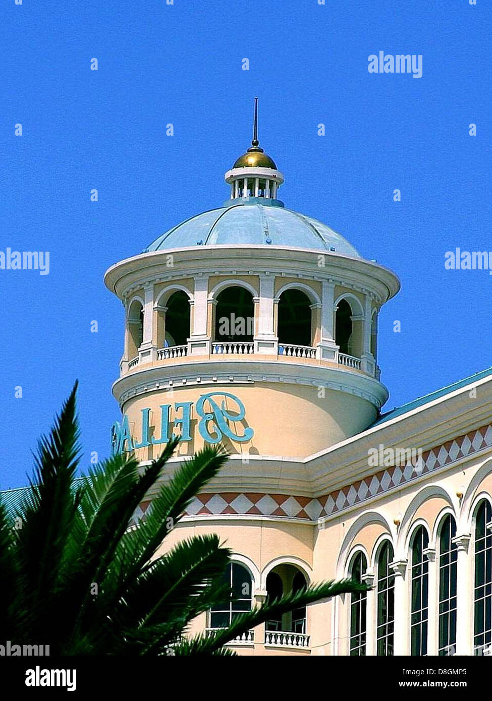 A view of the Bellagio Hotel in Las Vegas, featuring its iconic ...