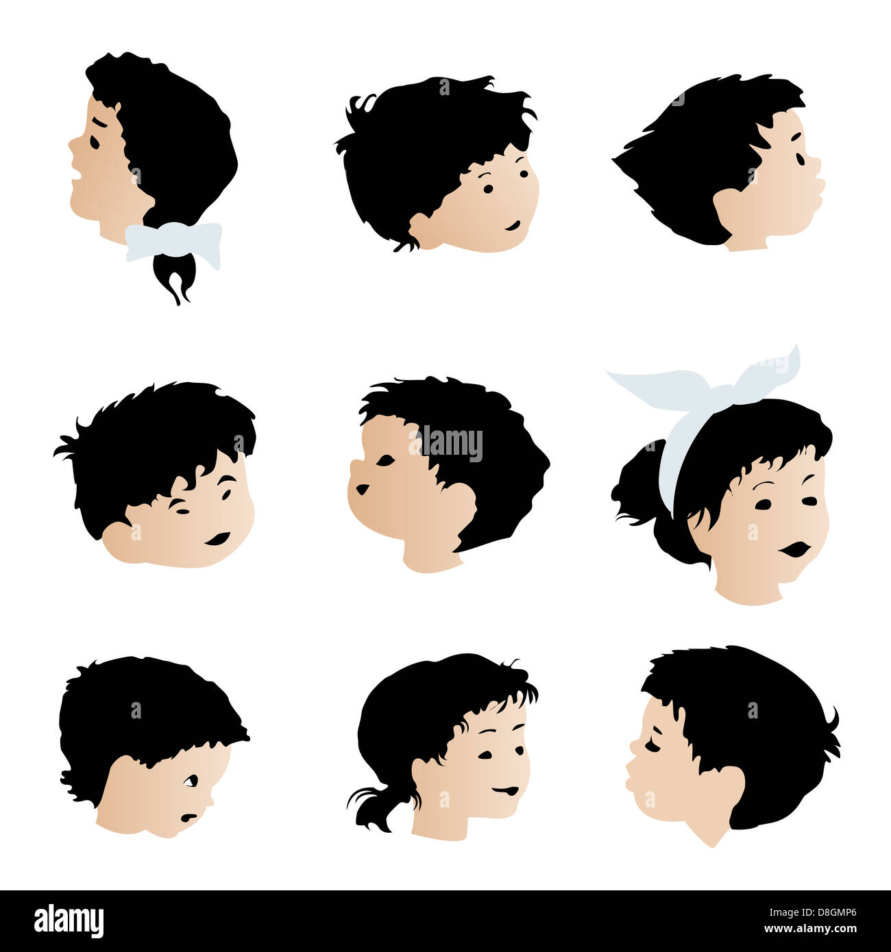 Children faces, expressions Stock Photo - Alamy