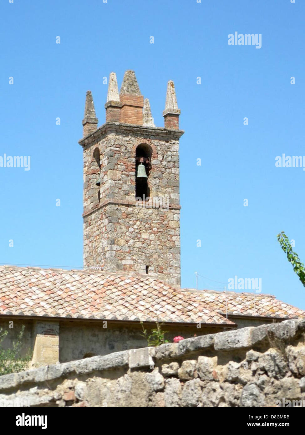 A bell tower structure, often part of religious or historical buildings ...