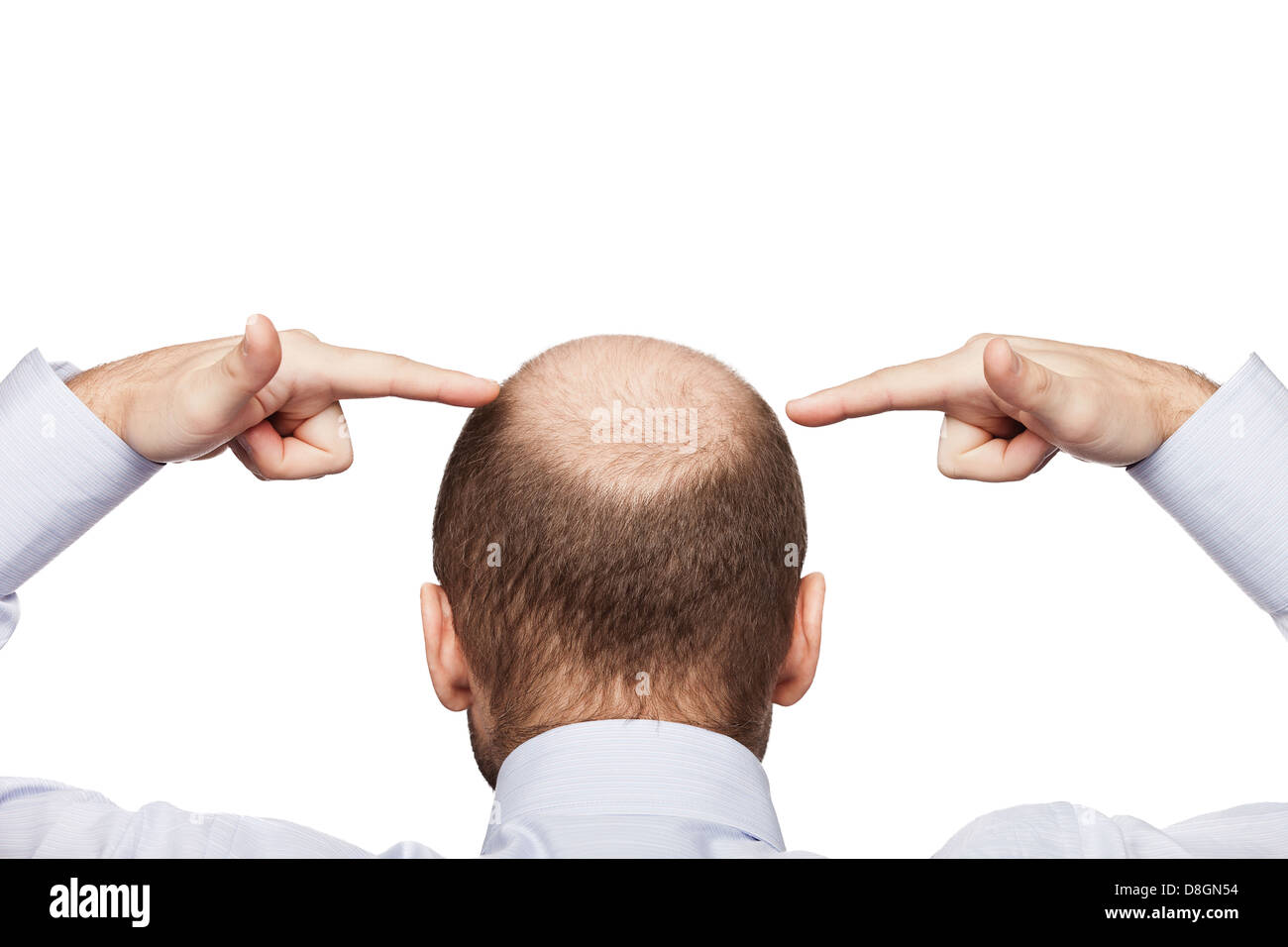Bald man head Stock Photo - Alamy