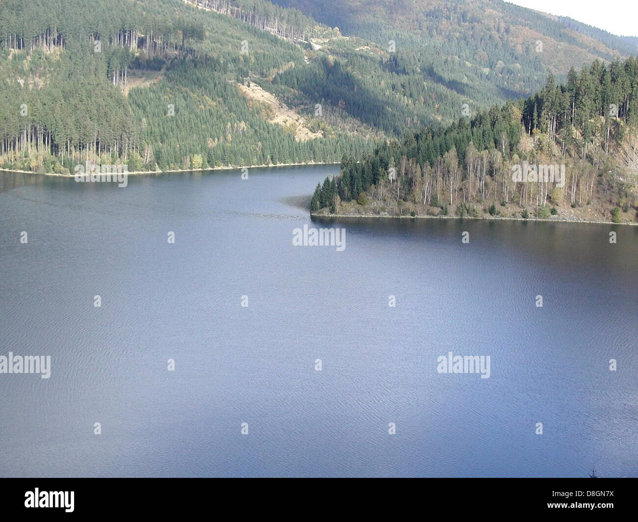 This image shows Big River Bay, a large body of water surrounded by ...