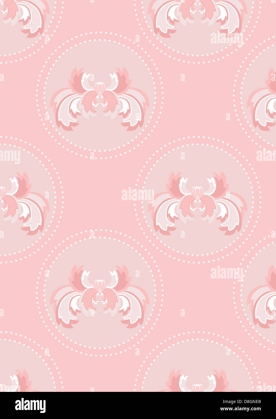 Delicate pink seamless background with flower Stock Photo - Alamy