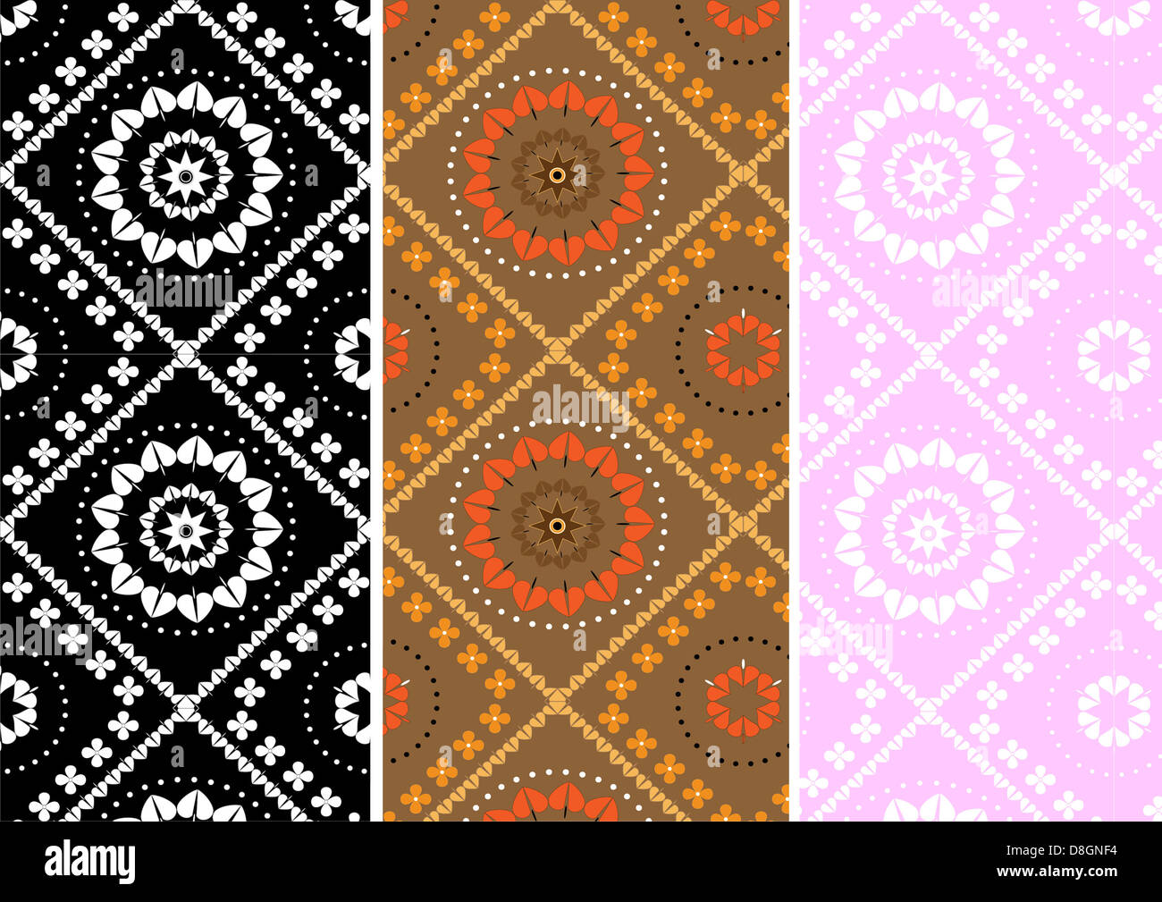 Variations square seamless background Stock Photo - Alamy