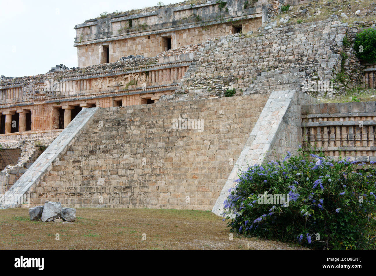 The Palace or El Palacio at the Mayan ruins of Sayil, Yucatan, Mexico ...
