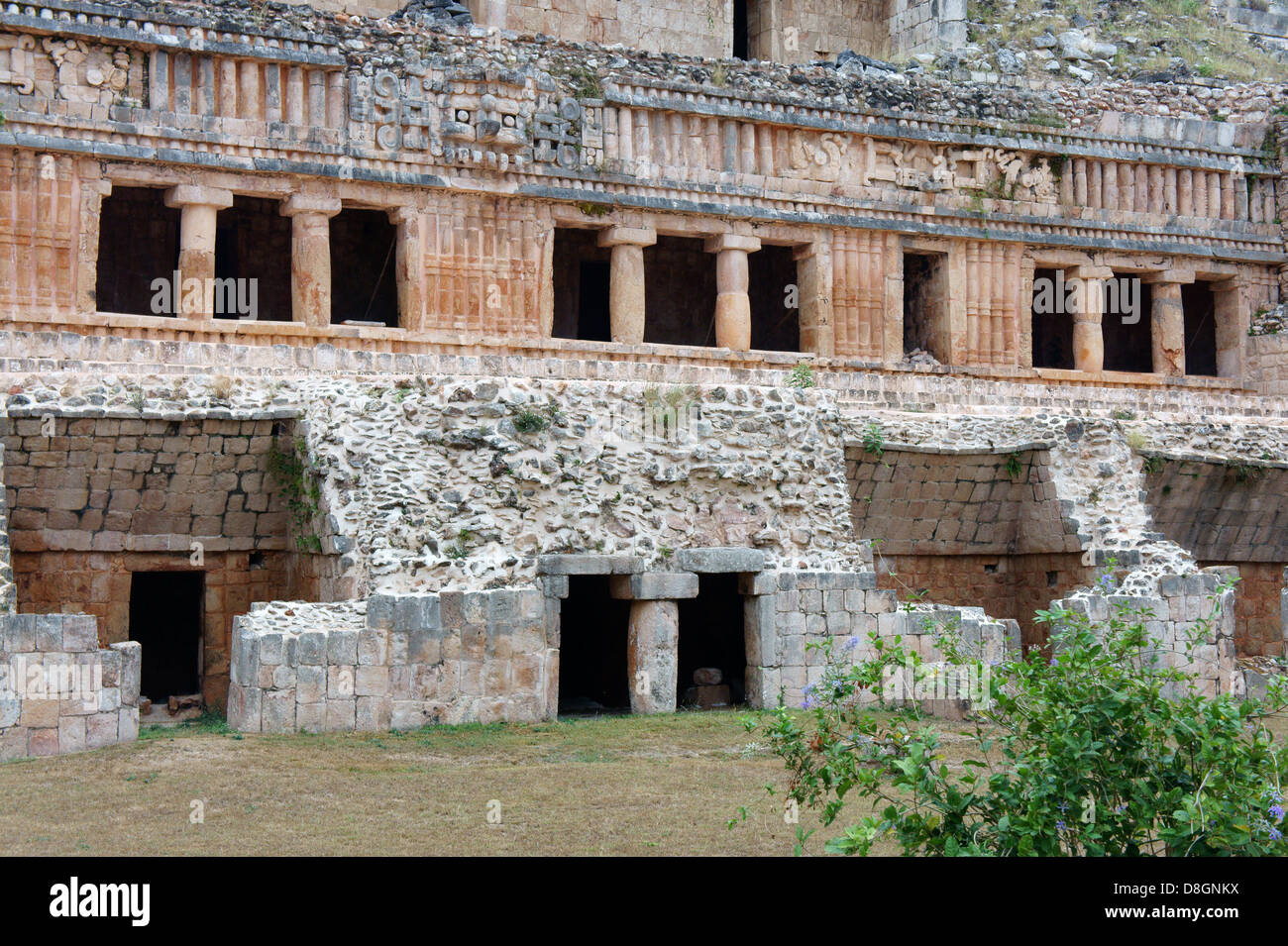 The Palace or El Palacio at the Mayan ruins of Sayil, Yucatan, Mexico ...