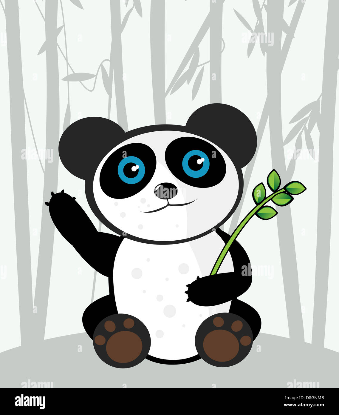 Cartoon panda hi-res stock photography and images - Alamy