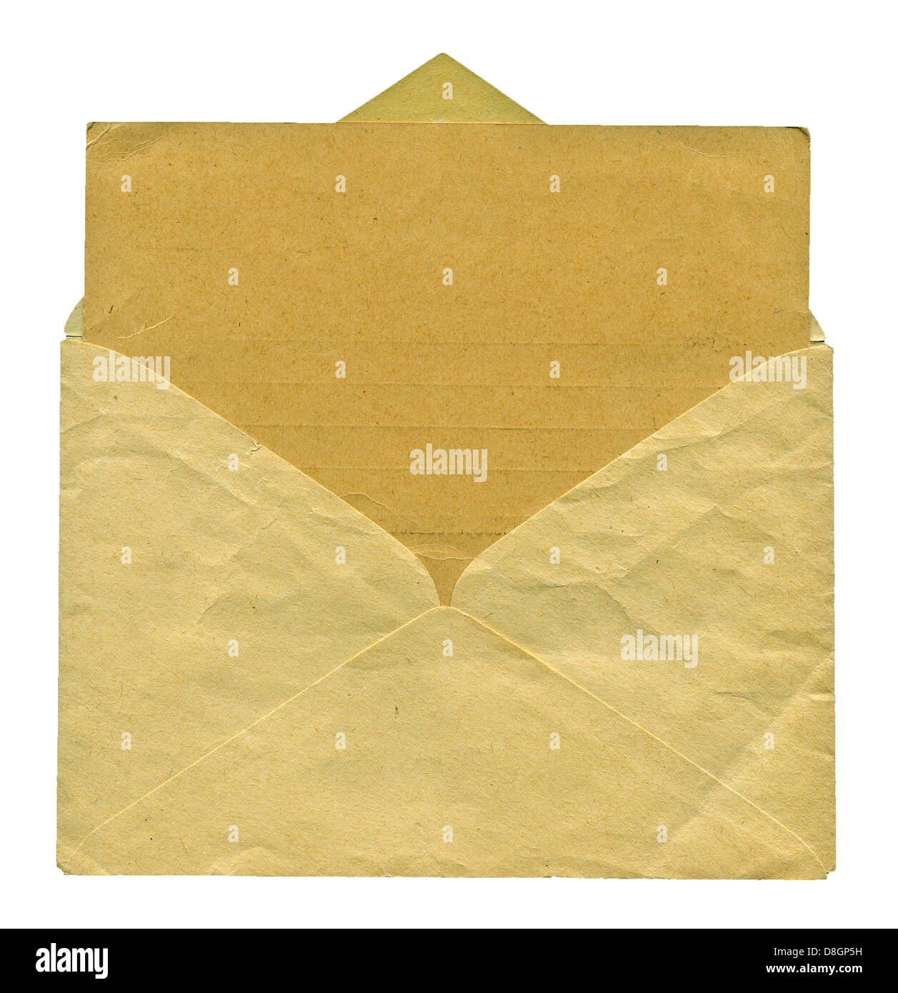 Envelope with postcard Stock Photo - Alamy