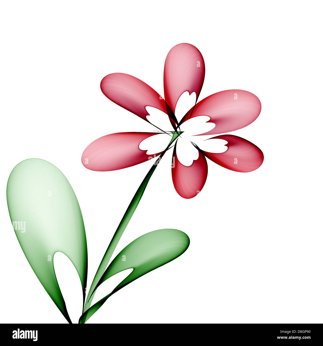 Abstract silhouette flower Cut Out Stock Images & Pictures - Alamy