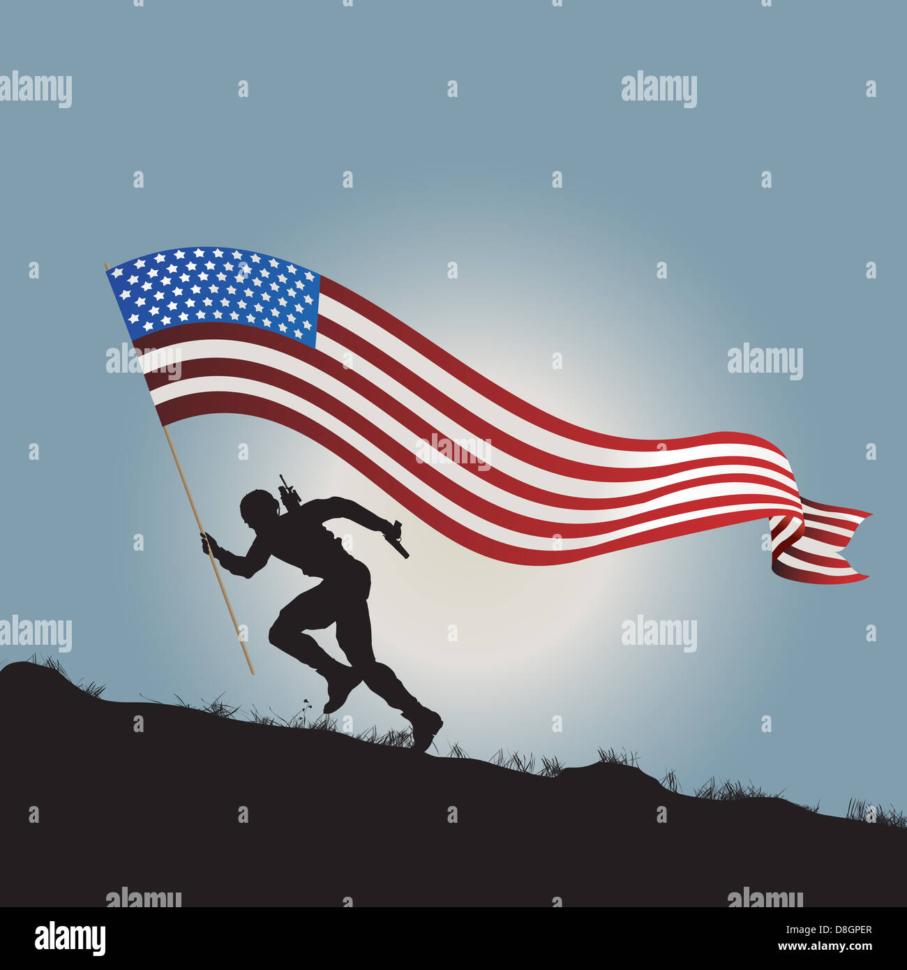 Up the hill Stock Photo - Alamy