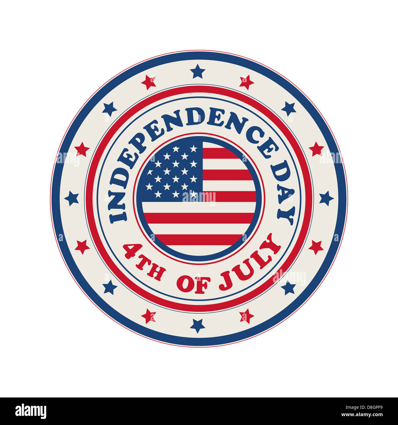 4th of July stamp Stock Photo - Alamy