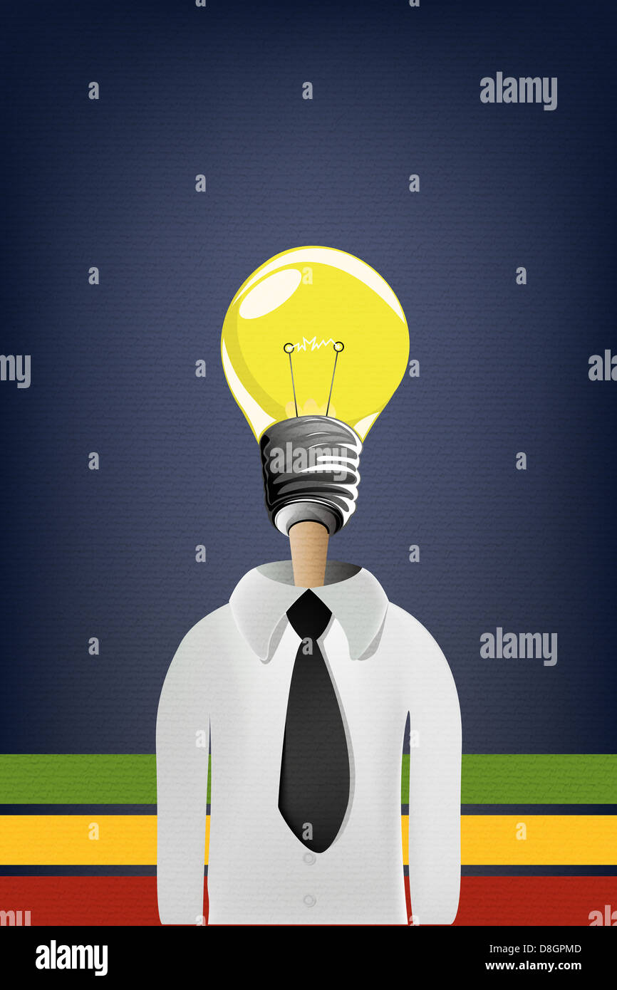 Business man with idea Stock Photo - Alamy