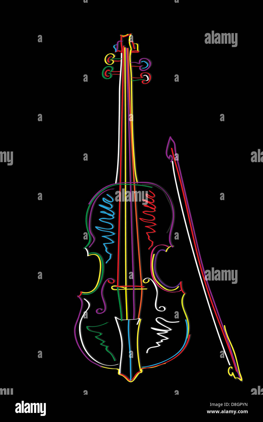 Violin with funky hi-res stock photography and images - Alamy