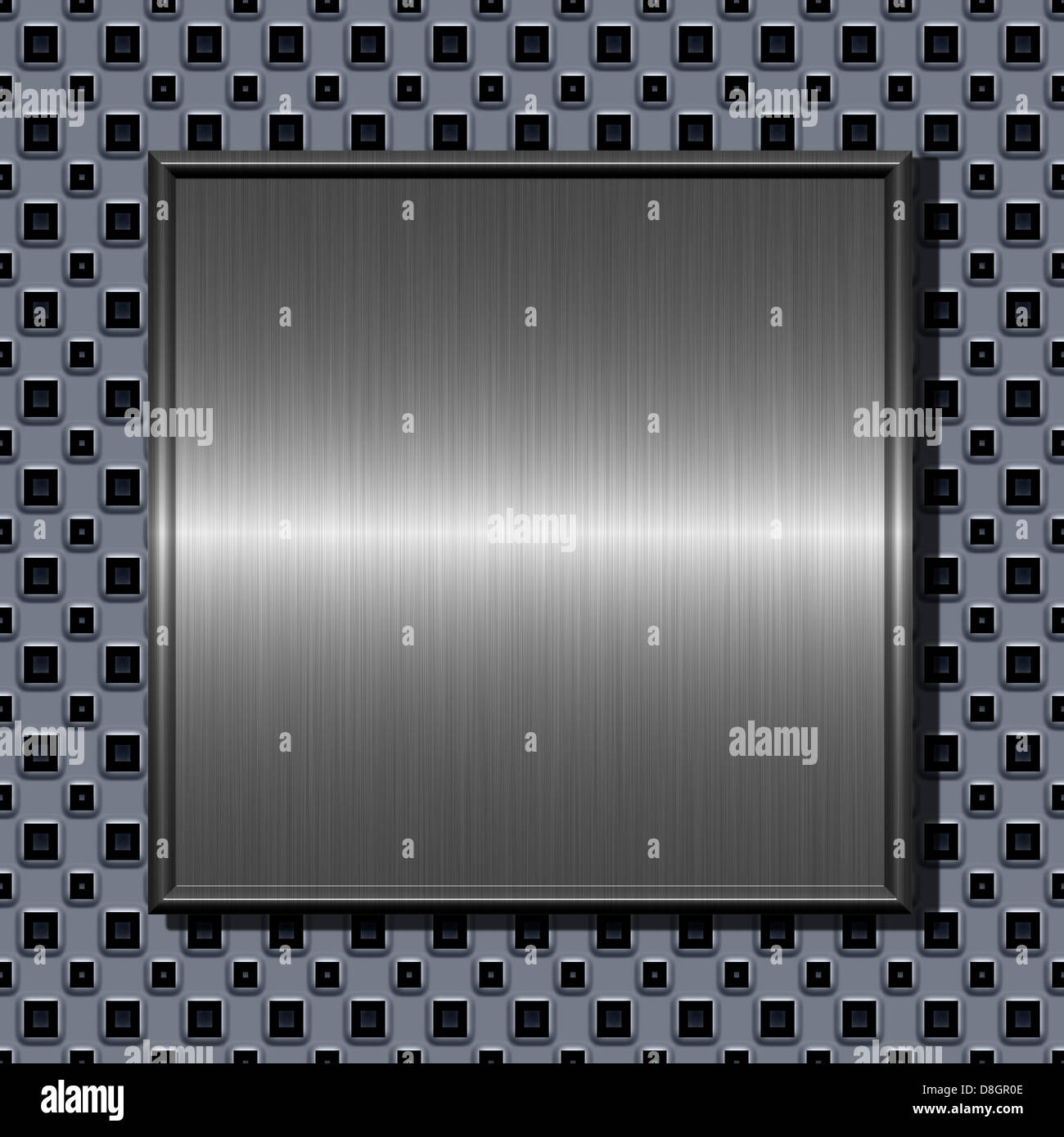 Brushed metal plate Stock Photo - Alamy