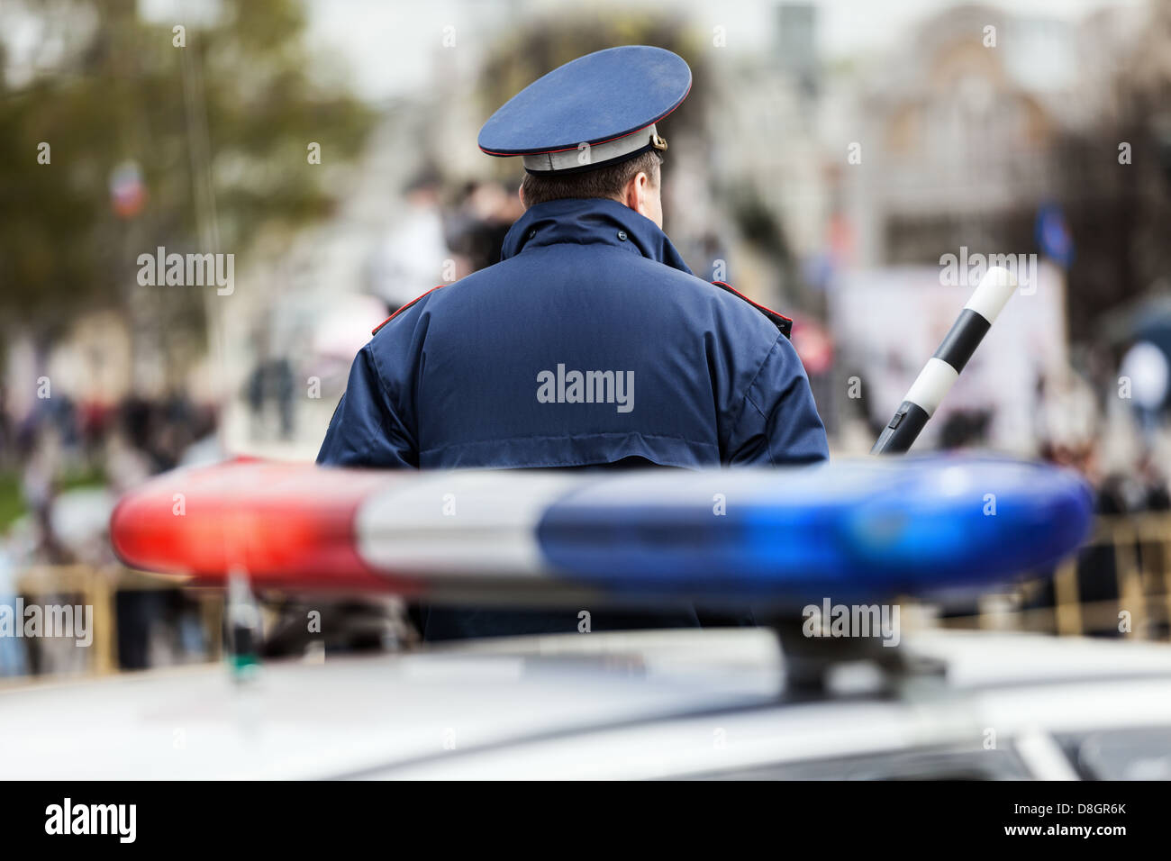 Police officer with baton hi-res stock photography and images - Alamy