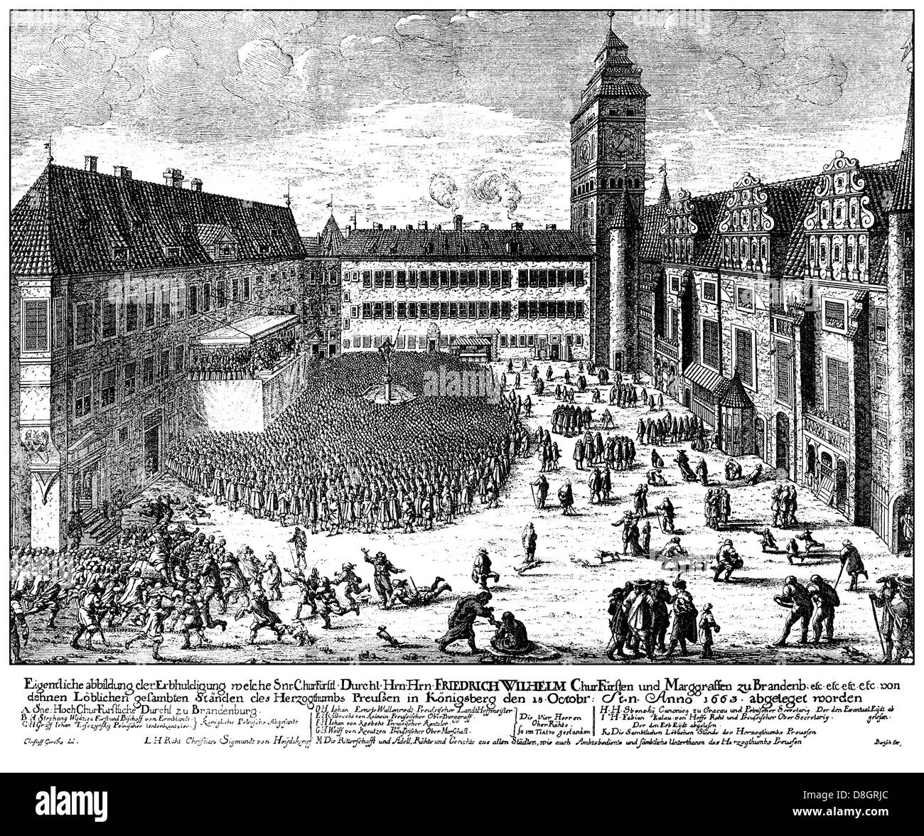 Homage to the Prussian estates, uprising in Koenigsberg, 18. October ...