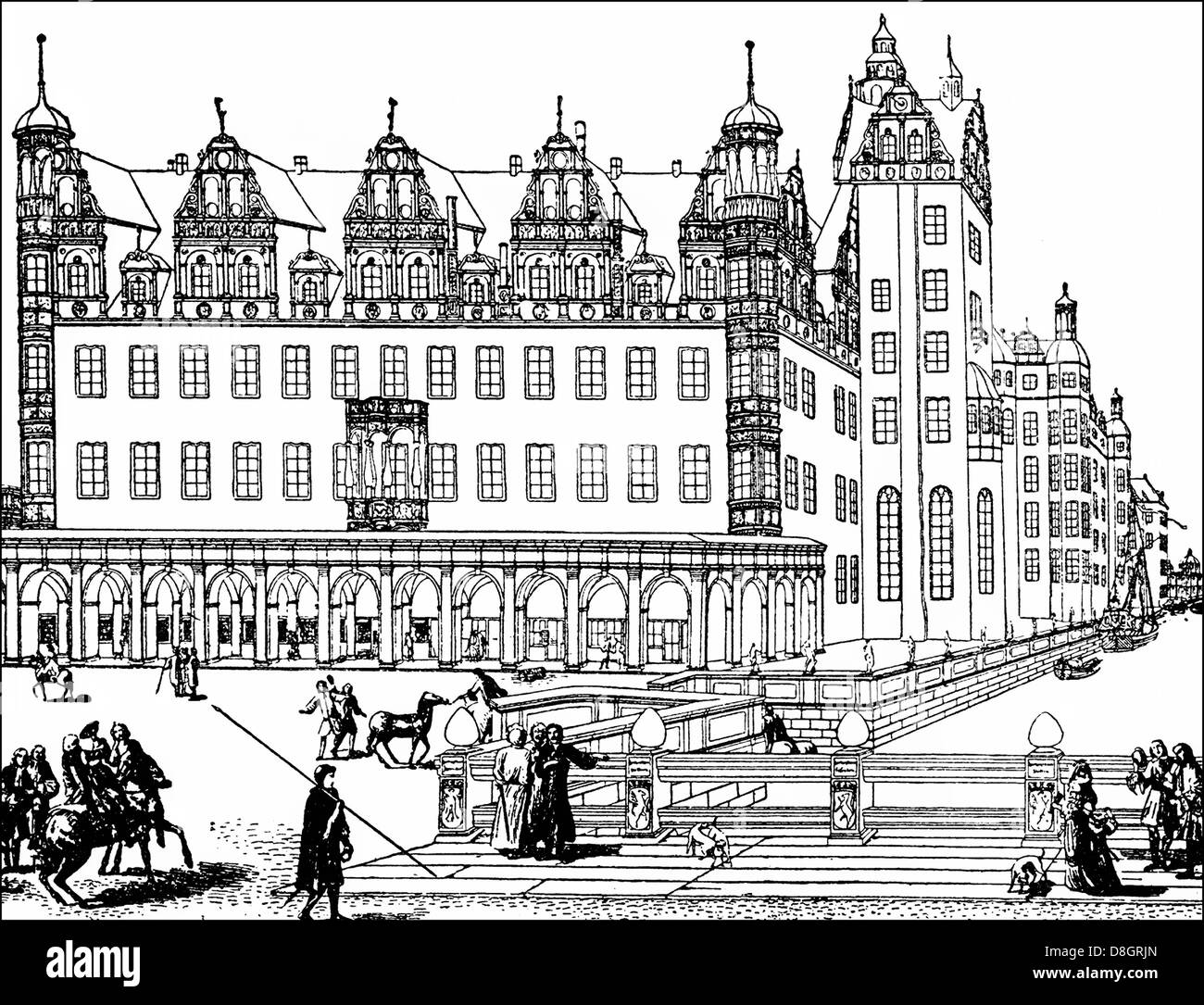 17th century buildings Black and White Stock Photos & Images - Alamy