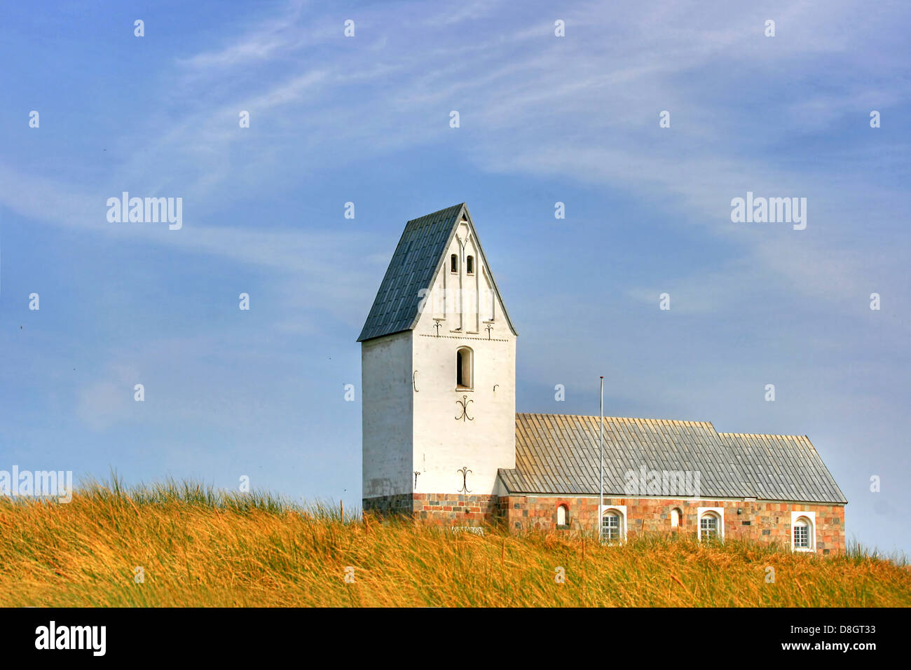 Typical Church, Denmark Stock Photo - Alamy
