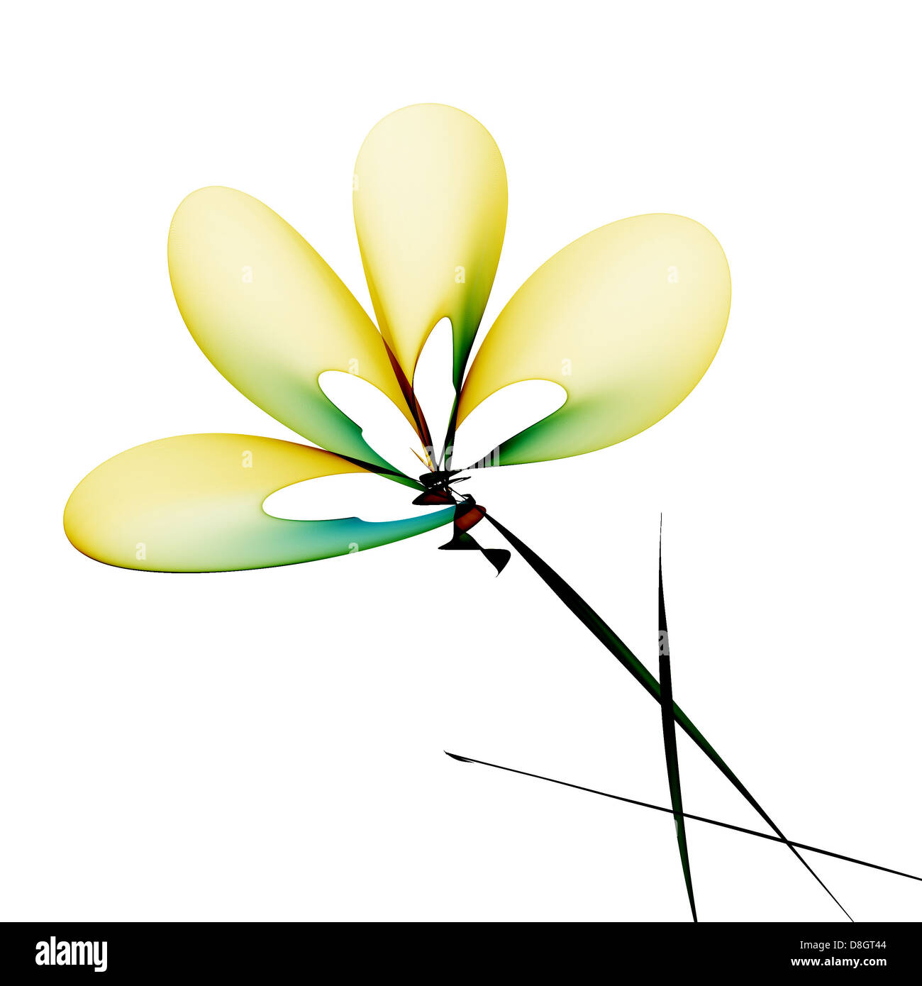 Digital flower design Cut Out Stock Images & Pictures - Alamy