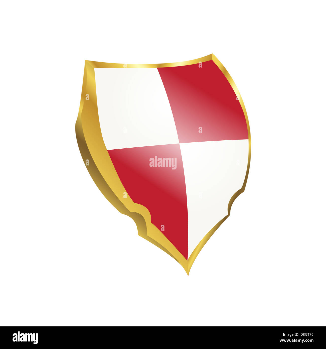 Golden shield protection Cut Out Stock Images & Pictures - Alamy