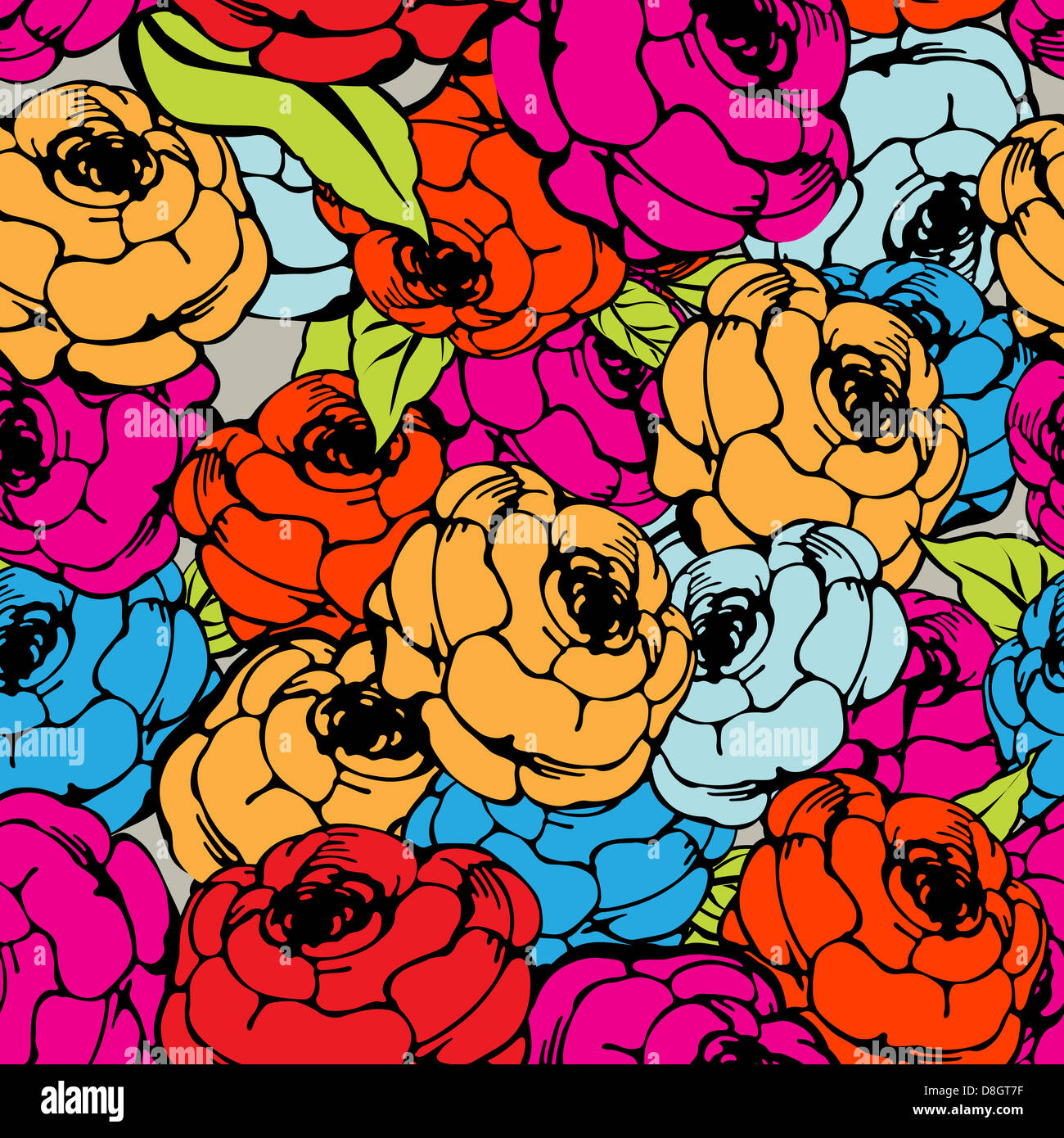 Rose repeating pattern Stock Photo - Alamy