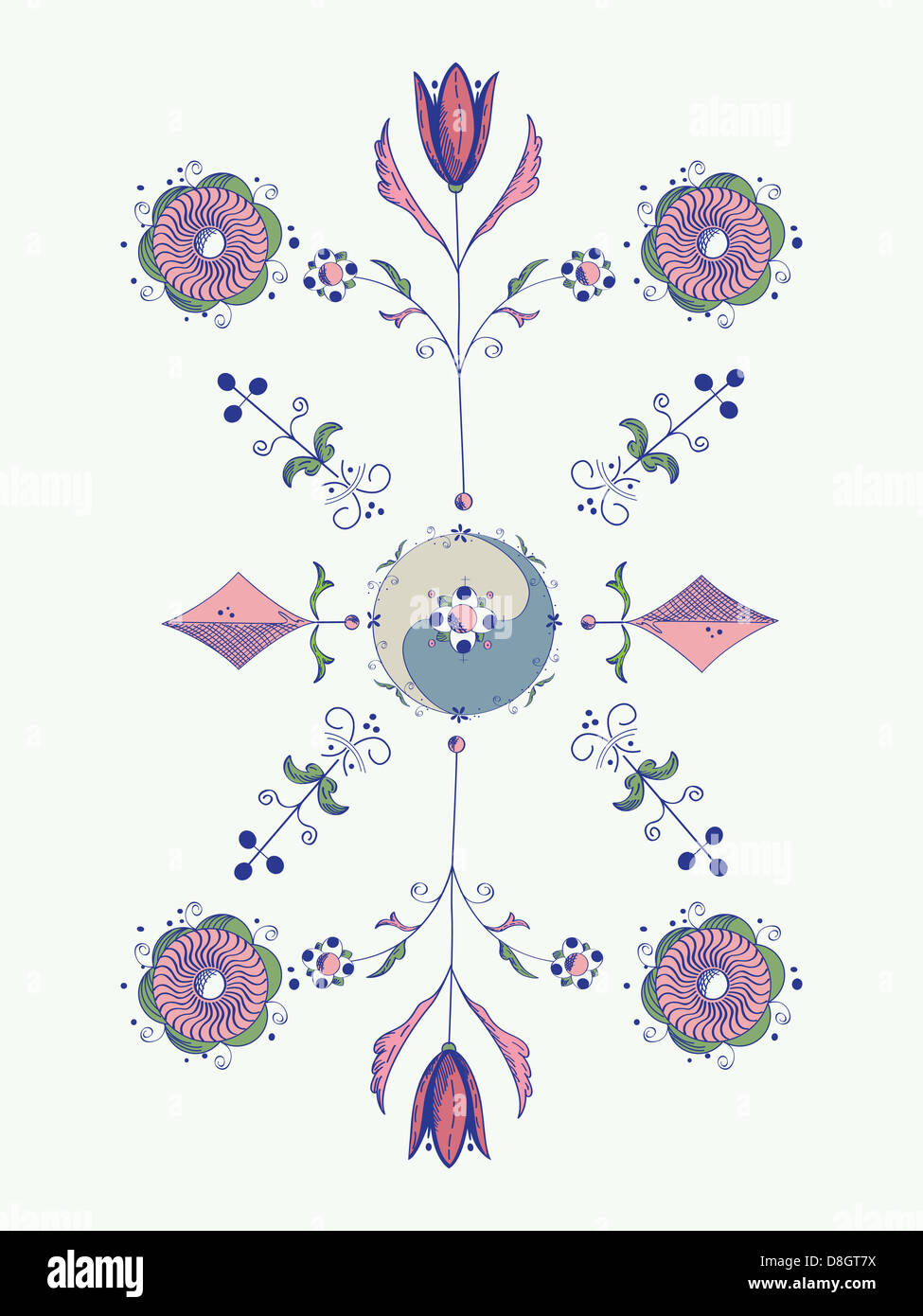 Stylized tulip design Stock Photo - Alamy