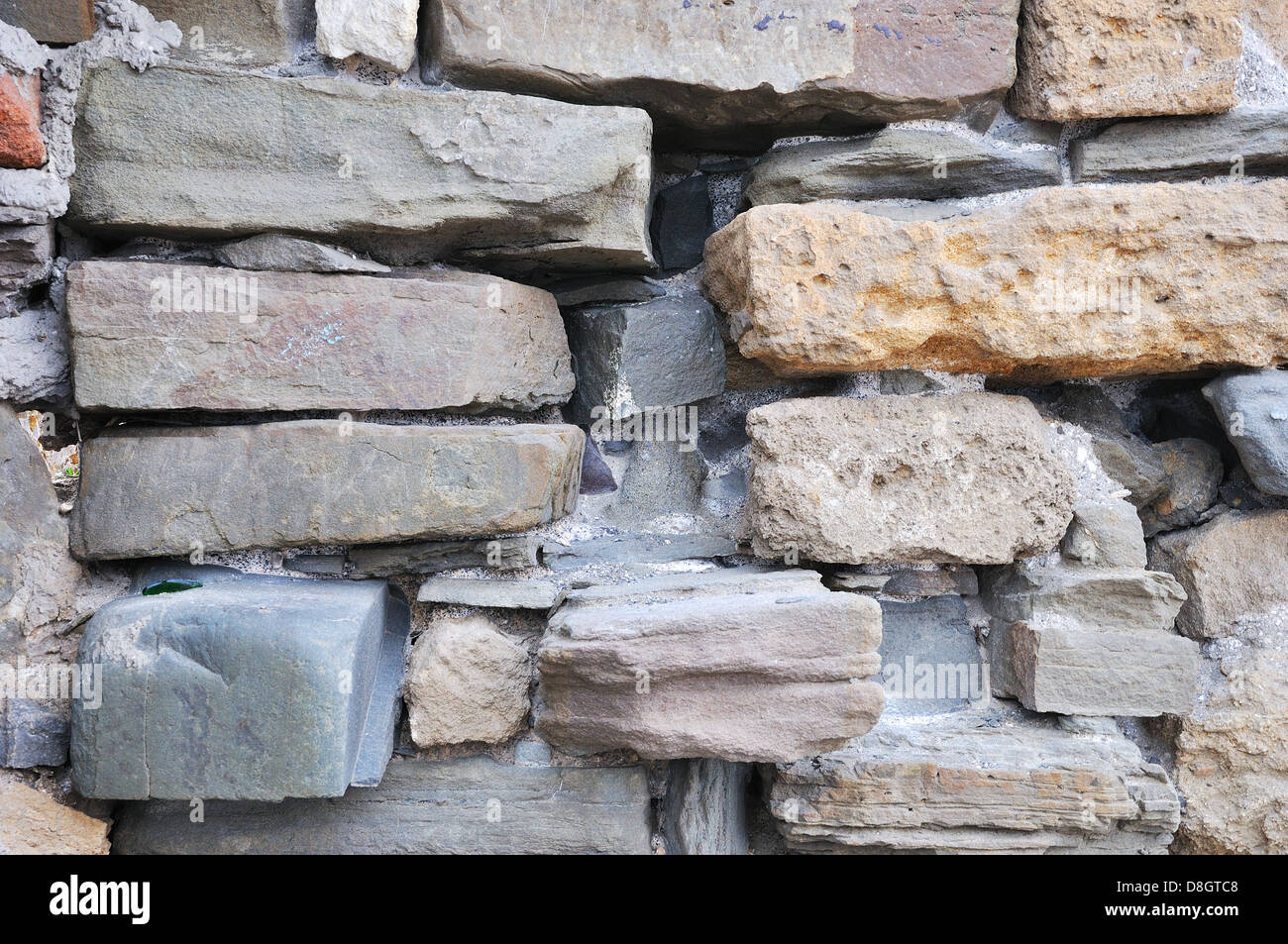 Stone blocks wall Stock Photo - Alamy