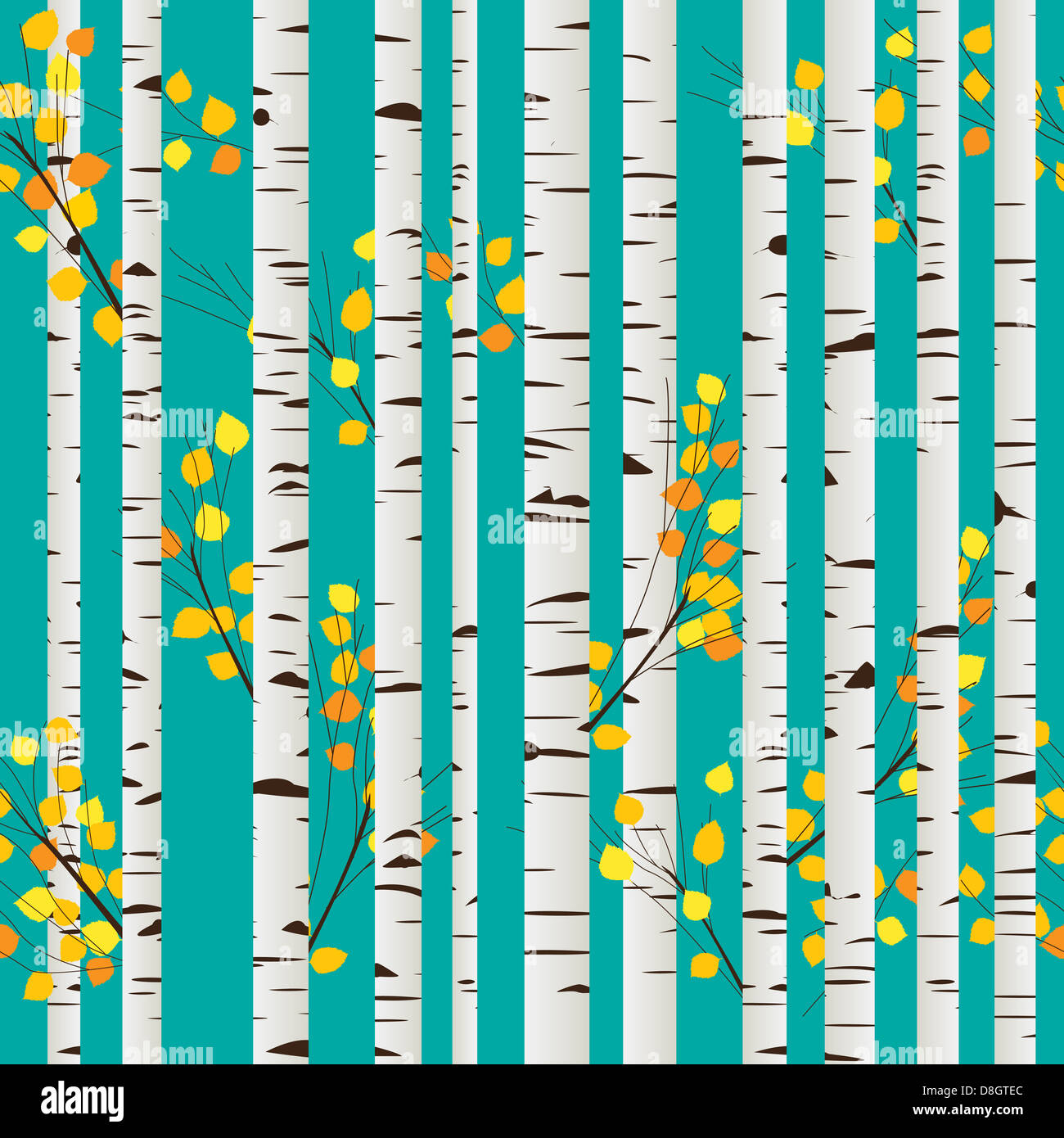 Birch forest pattern Stock Photo - Alamy