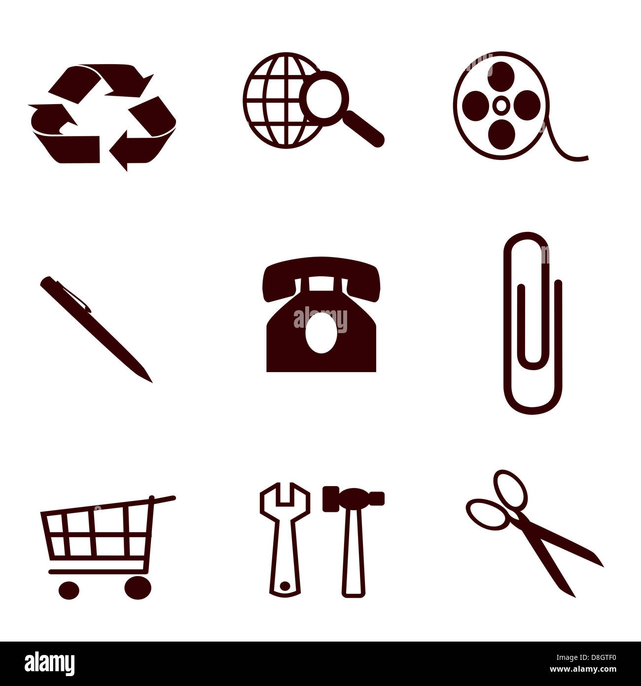 this symbol for business ,symbol recycling to tools Stock Photo - Alamy