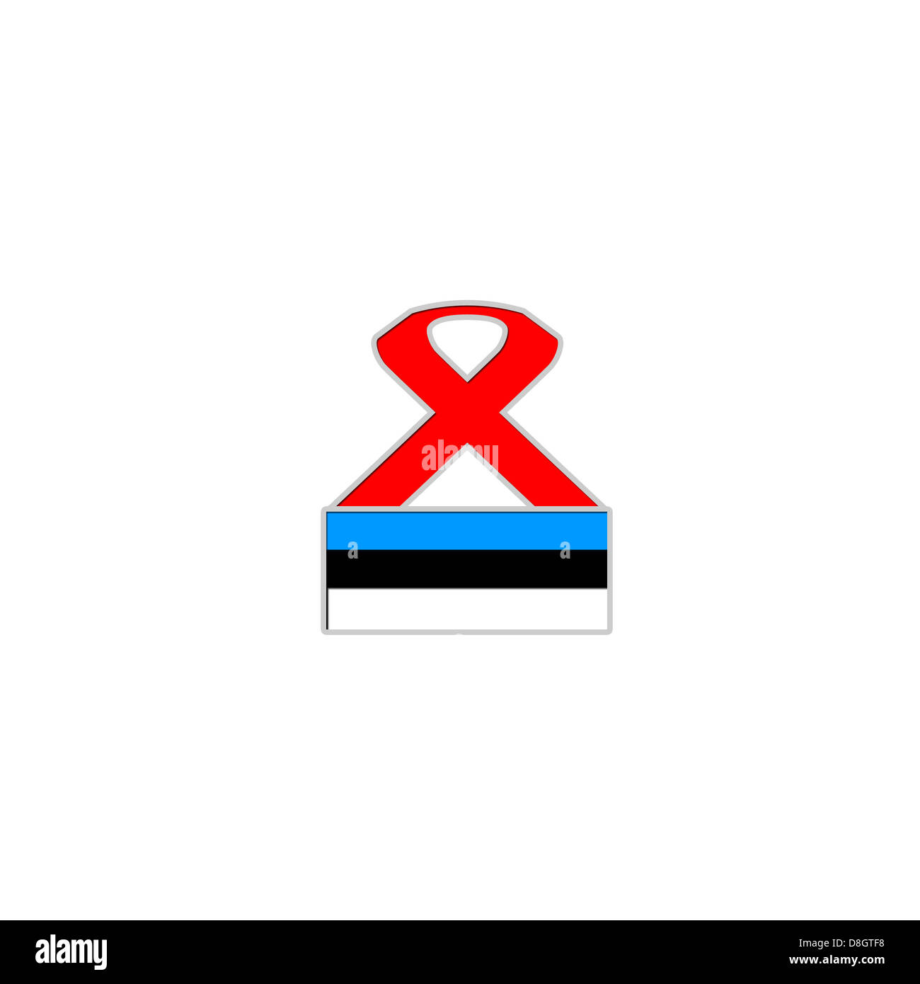 this flag state Estonia in Europe for design Stock Photo - Alamy