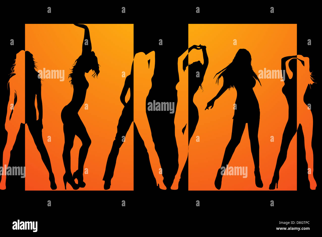 Dancing girls backround Stock Photo - Alamy