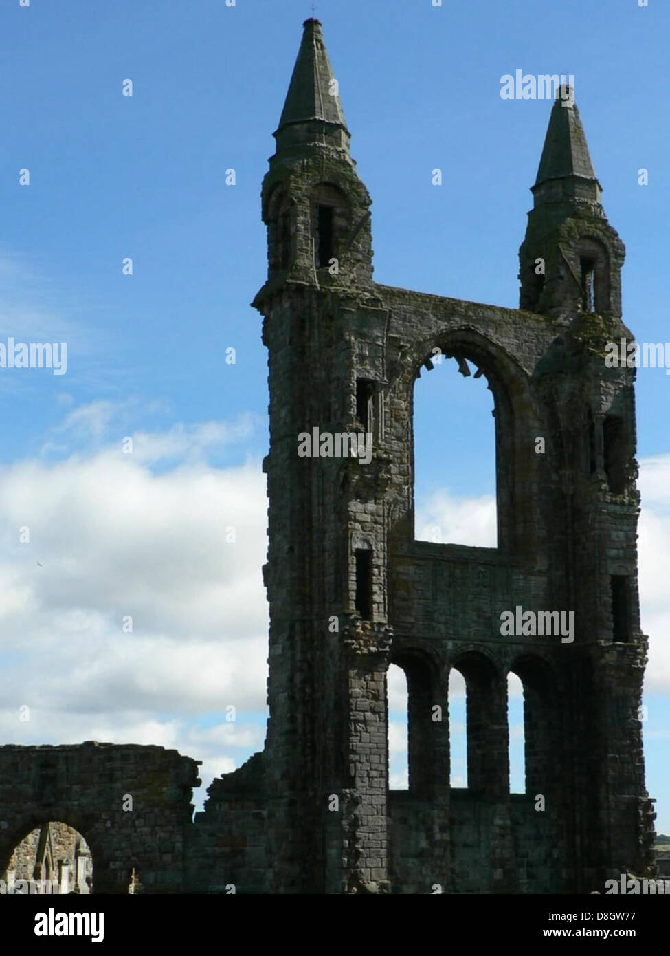 This image shows the towering spires of a cathedral, known for their ...