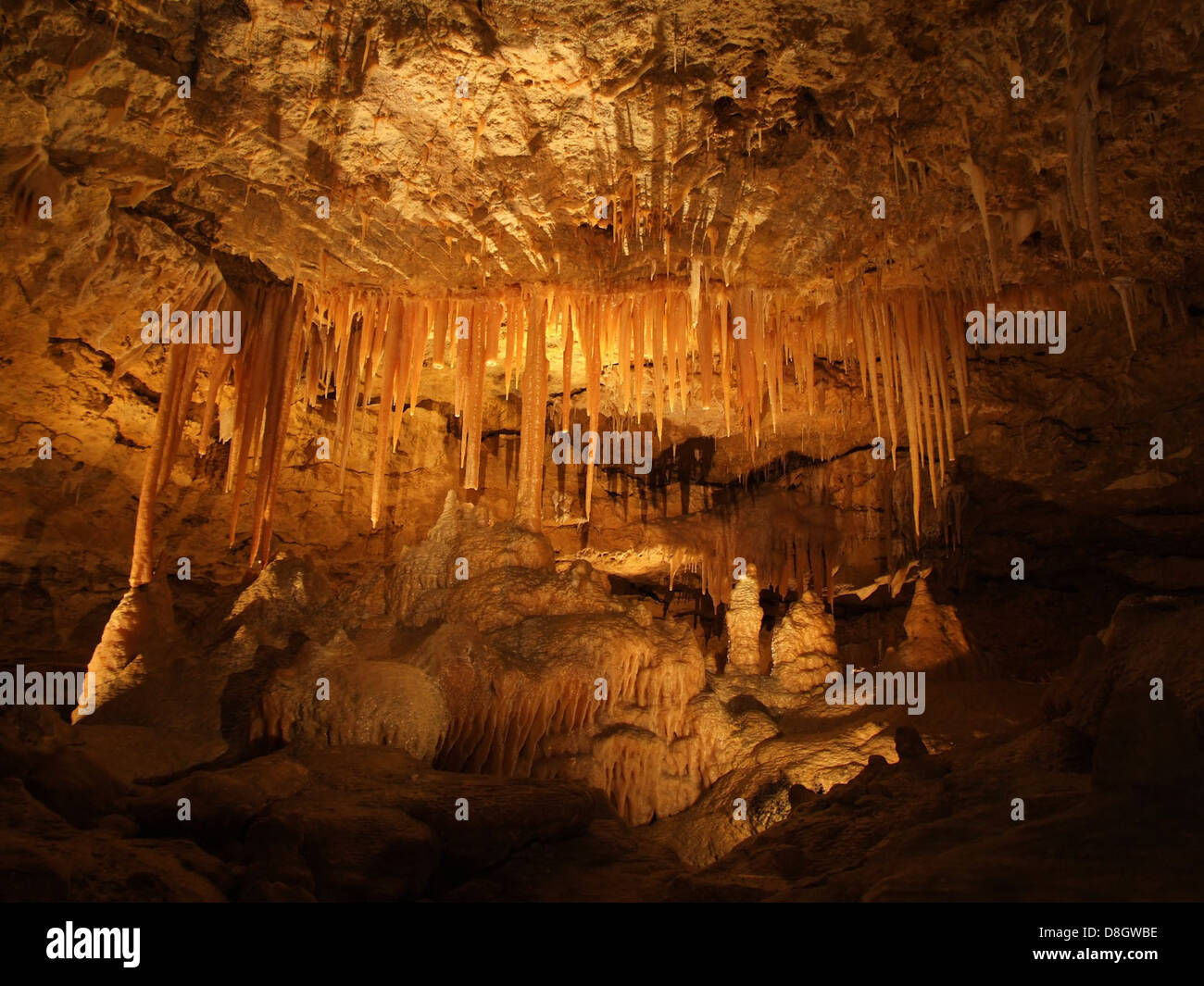 This image showcases the stunning underground limestone formations in a ...