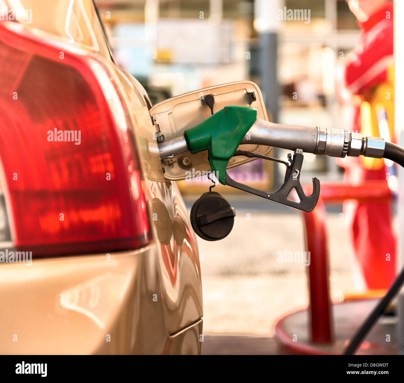 Car refueling on a petrol station Stock Photo - Alamy